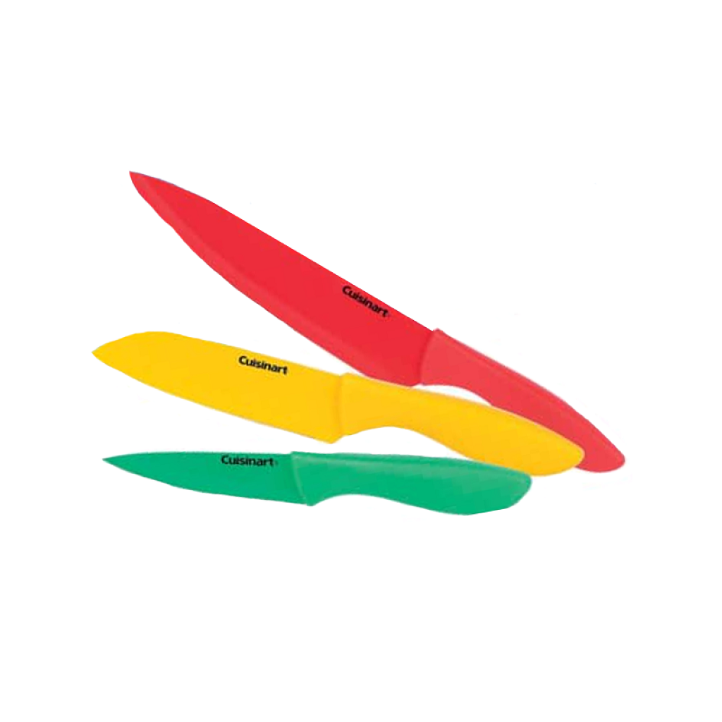 Cuisinart 10 Piece Ceramic Coated Knife + Mat Set